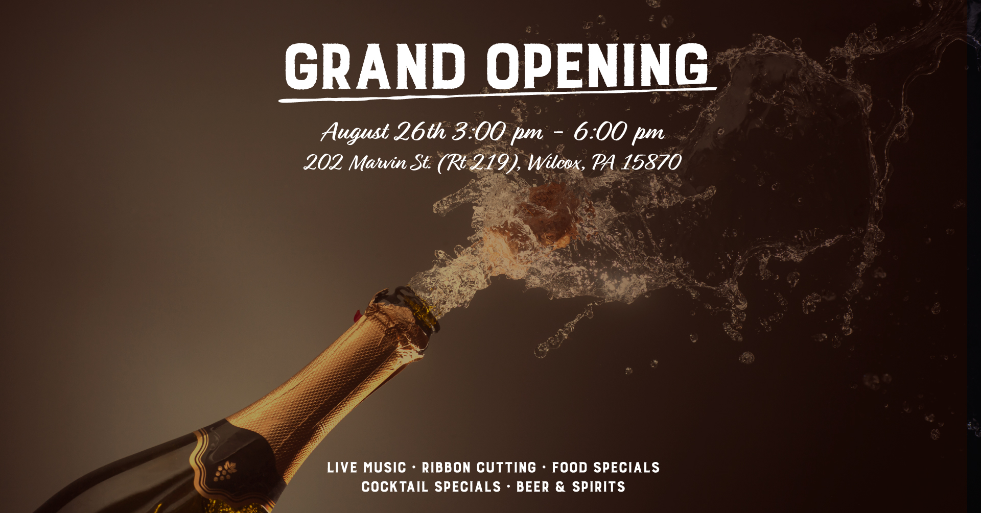 Marvin Street Grand Opening (Wilcox, PA) 8.26.23 - The Winery at Wilcox