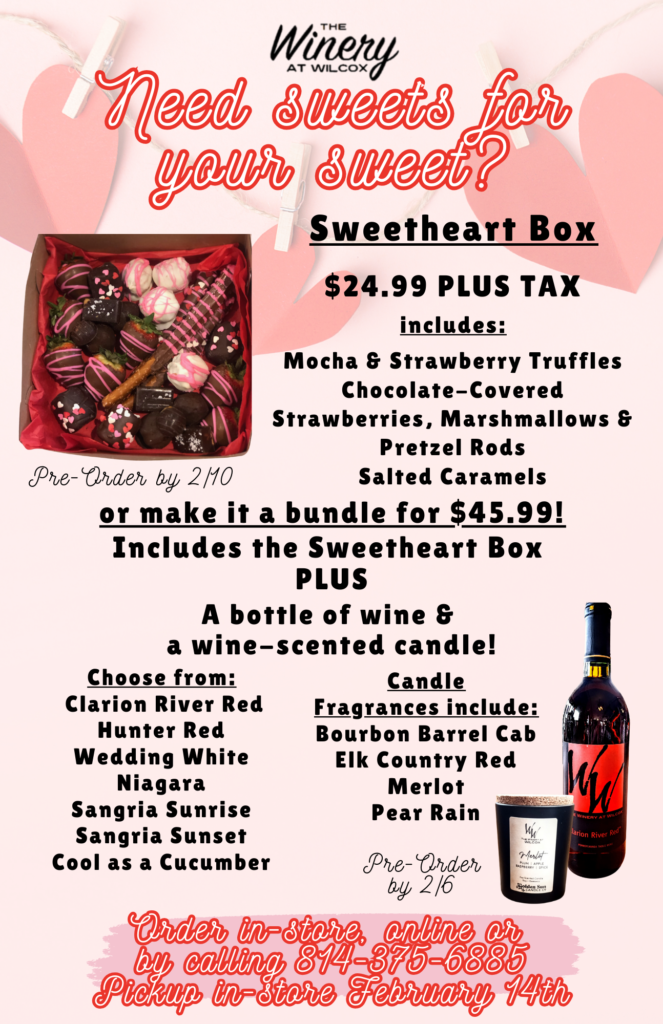 Sweetheart Box & Bundle Pre-Sale - The Winery at Wilcox